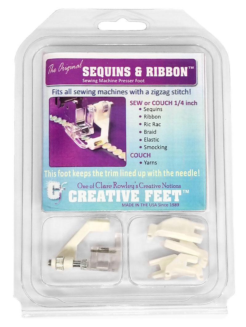 Creative Feet Sequins & Ribbon Foot - Sewing Machine Feet Creative Feet Sequins & Ribbon Foot - Sewing Machine Feet