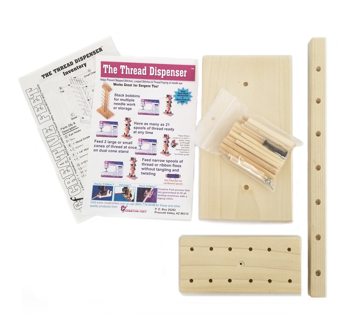 The Thread Dispenser, Creative Feet, Sewing Thread Dispenser