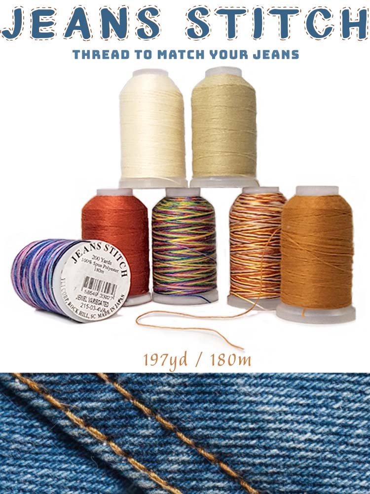 Jeans Stitch Polyester Thread, YLI, 180m Spools – Creative Feet